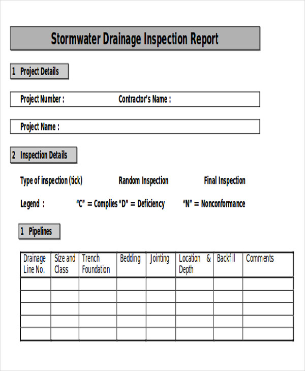 FREE 11 Sample Inspection Reports In Google Docs MS Word Apple Pages