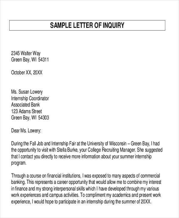 Response To Inquiry Letter Sample Classles Democracy