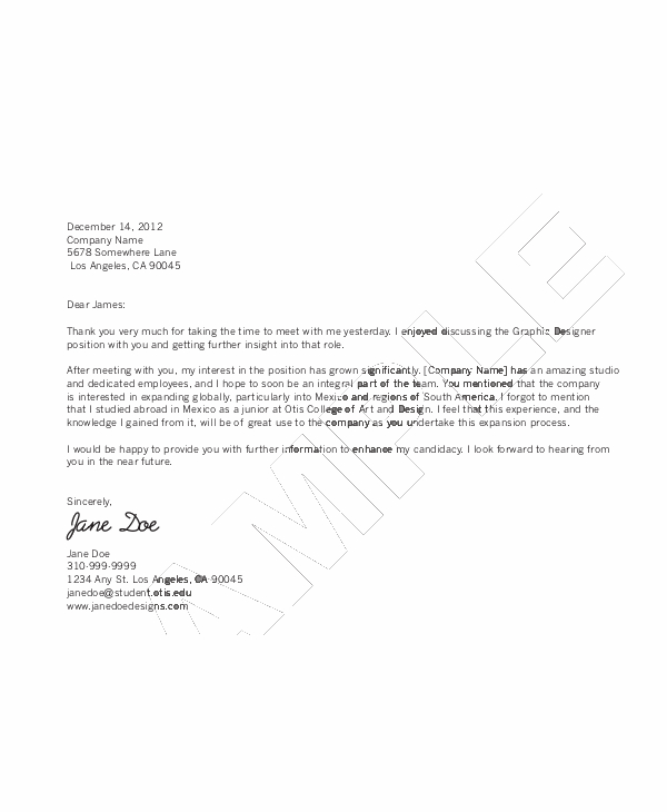 Thank You Letters