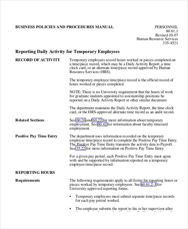 FREE 20 Sample Activity Reports In PDF Apple Pages MS Word 