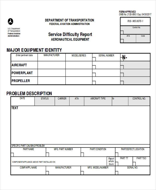 Technical Service Report Template Word