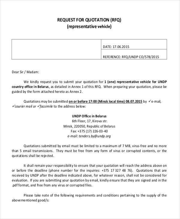 Sample Request Of Quotation 10 Ways On How To Prepare For