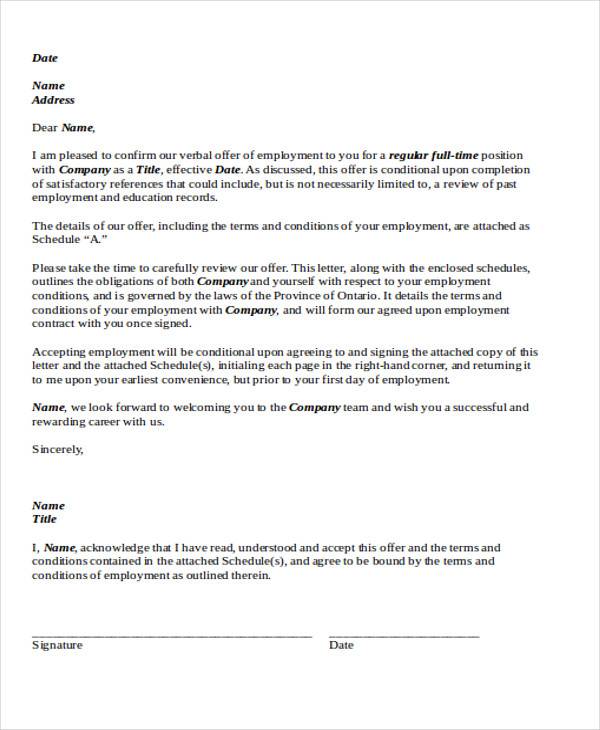 FREE 25 Job Letter Templates In PDF MS Word