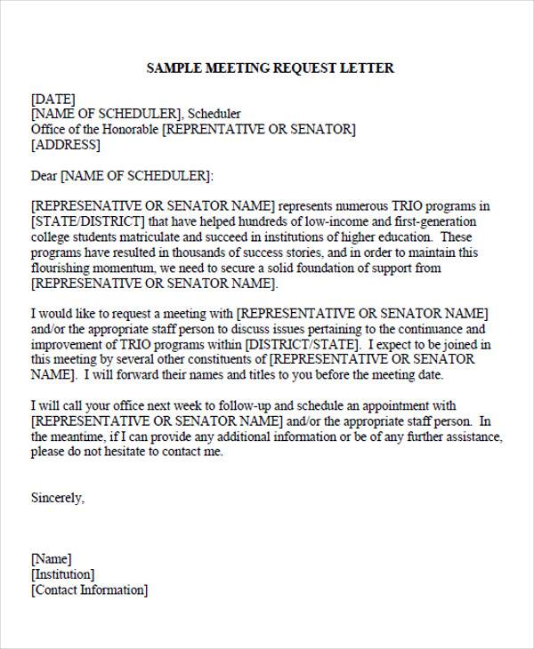 Request For Courtesy Visit Letter Sample Sample