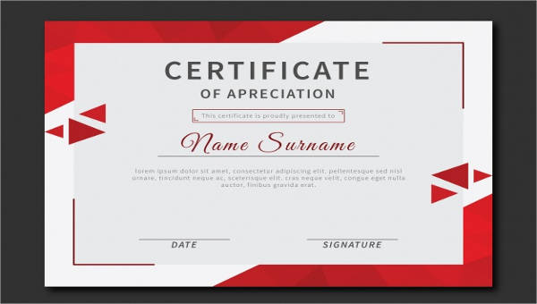 FREE 40 Sample Award Certificates In MS Word PSD AI EPS