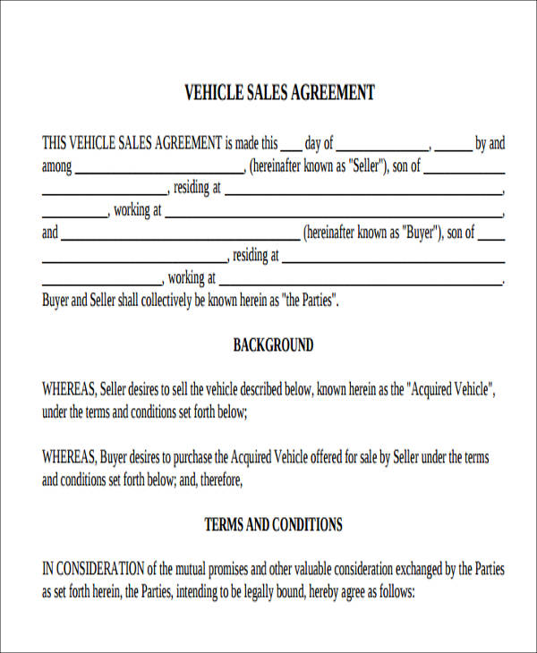 FREE 6 Auto Sales Receipt Samples In MS Word PDF