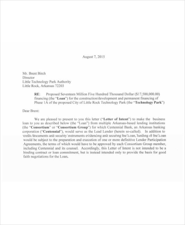 Letter Of Intent To Reenlist Va Loan Template
