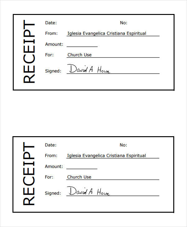 Printable Church Donation Receipt Template Printable Templates