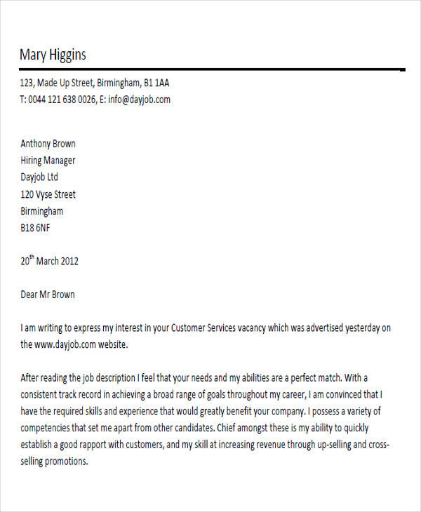 FREE 6 Sample Academic Advisor Cover Letter Templates In PDF MS Word