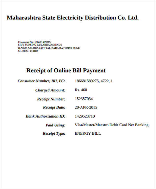 FREE 24 Payment Receipt Formats In MS Word PDF FREE 24 Payment Receipt Formats In MS Word PDF