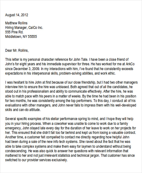 Character Reference Letter Uk Cover Letter Character Reference Letter Uk Cover Letter