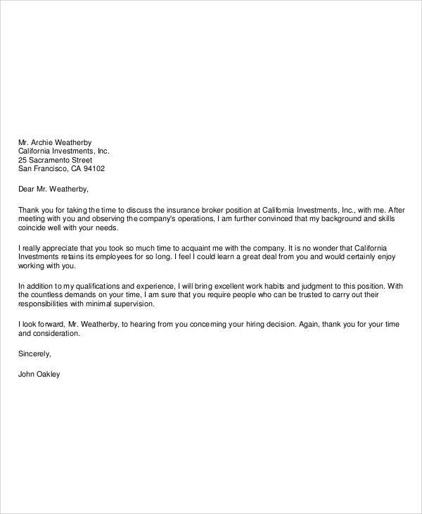 FREE 11 Sample Employee Thank You Letter Templates In PDF MS Word 