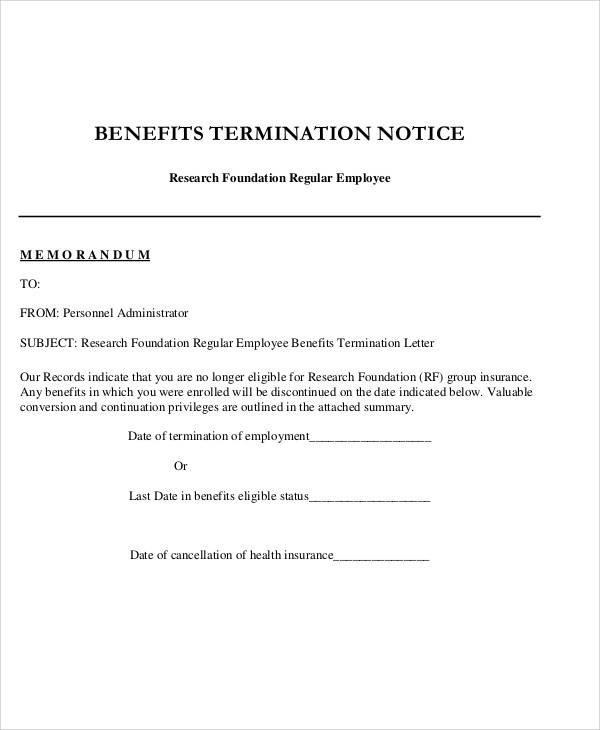 FREE 36 Examples Of Termination Letter Templates In PDF MS Word