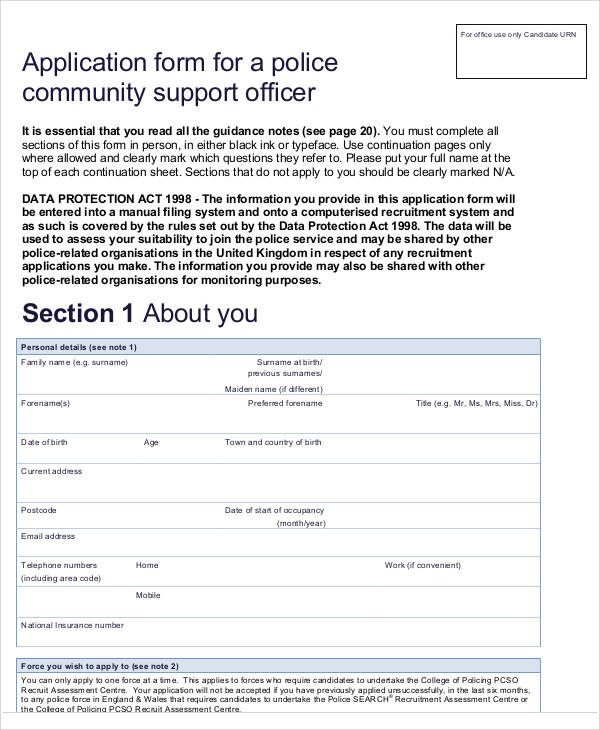 FREE 68 Application Forms In PDF MS Word Google Docs Pages