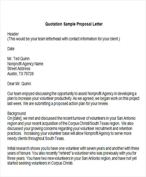 FREE 12 Sample Quotation Letter Templates In MS Word Pages FREE 12 Sample Quotation Letter Templates In MS Word Pages