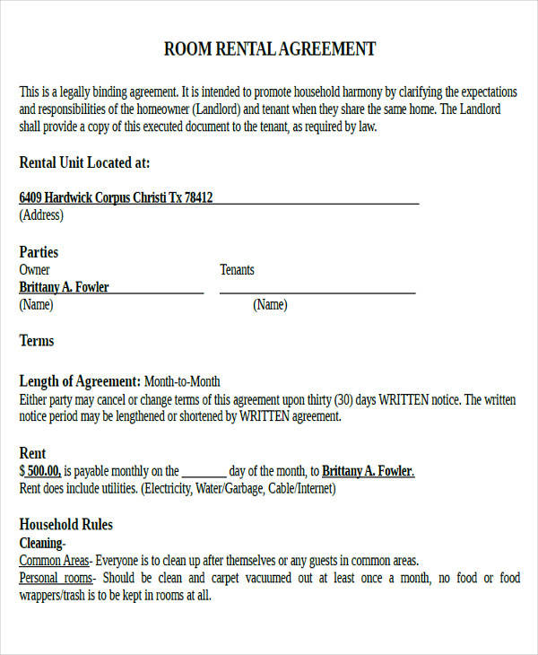 FREE 43 Simple Agreement Forms In PDF MS Word