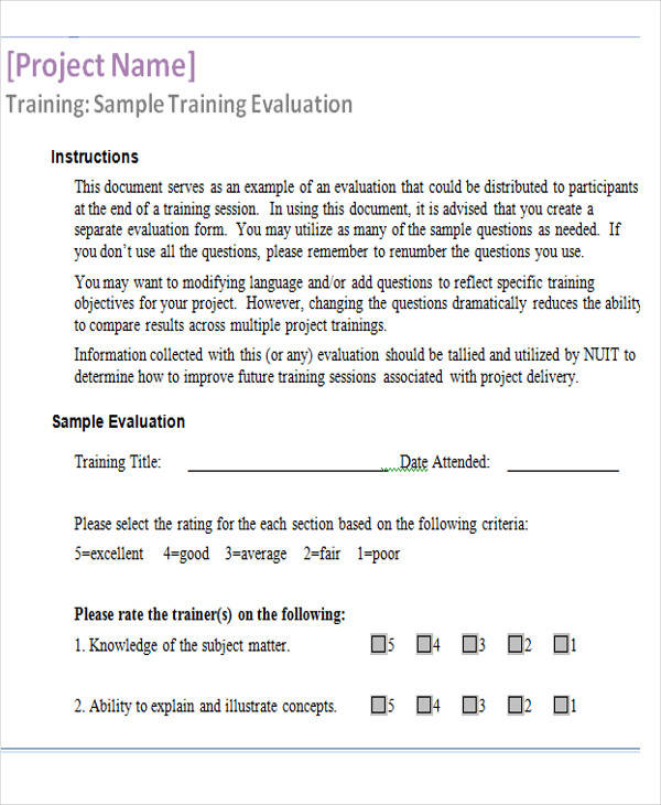 FREE 37 Survey Forms In MS Word