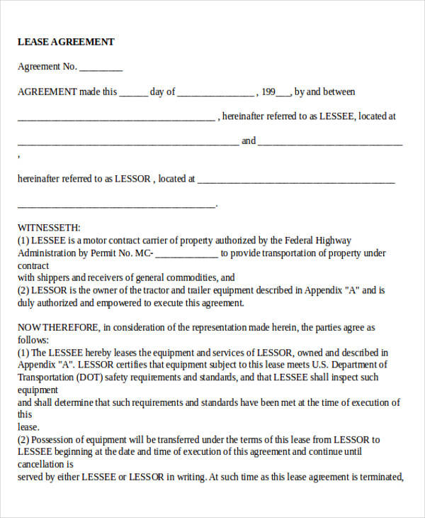 How To Create A Truck Lease Agreement Image To U
