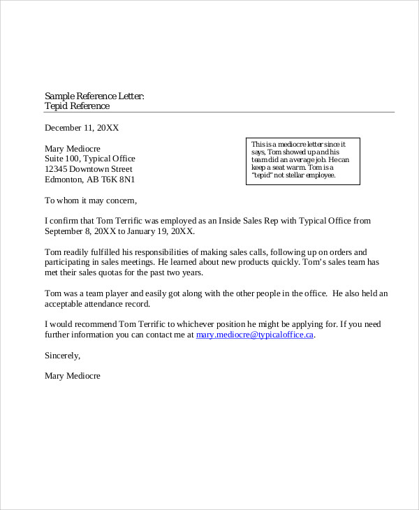 Work Experience Reference Letter Template Photos Idea