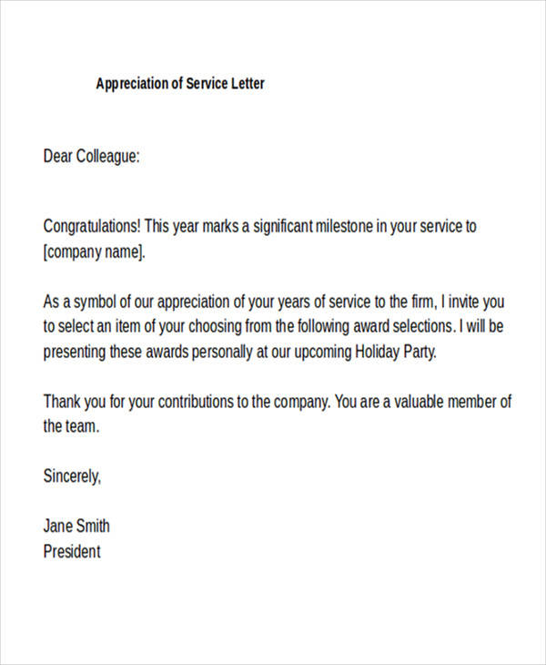 Stunning Tips About Appreciation Letter Format Sales Specialist Job 