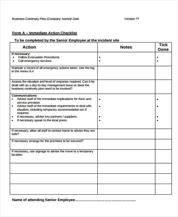 Sample Contingency Plan Template Classles Democracy