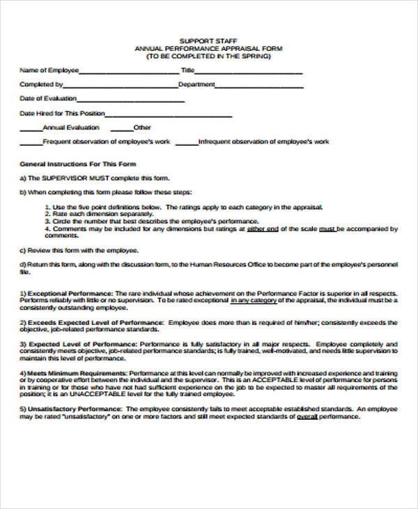 FREE 29 Appraisal Forms In PDF