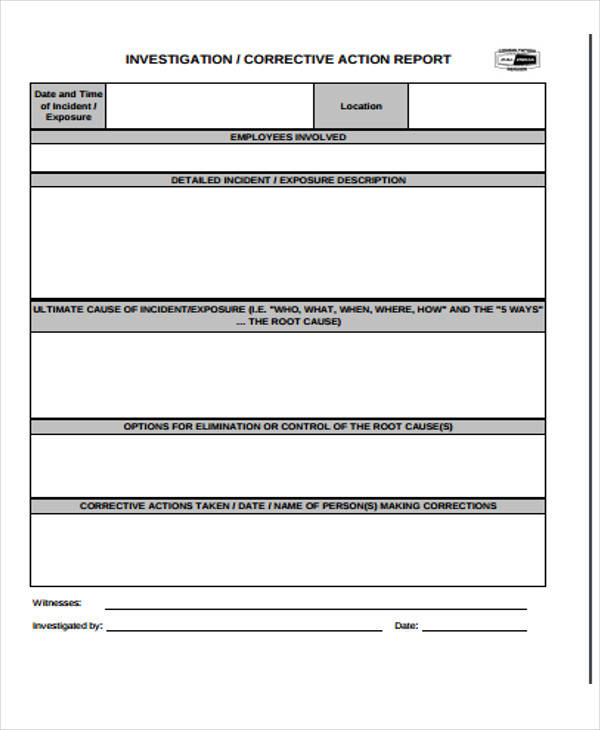 FREE 11 Sample Action Reports In Google Docs MS Word Apple Pages