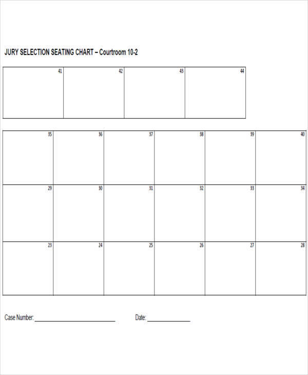 Printable Jury Selection Chart Template Printable Templates