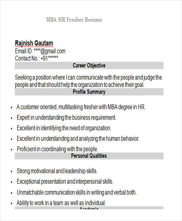 Summary For Fresher Resume Masaka luxiarweddingphoto