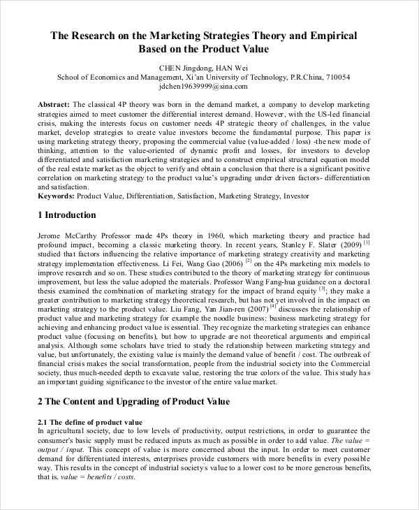FREE 42 Research Paper Examples In PDF MS Word