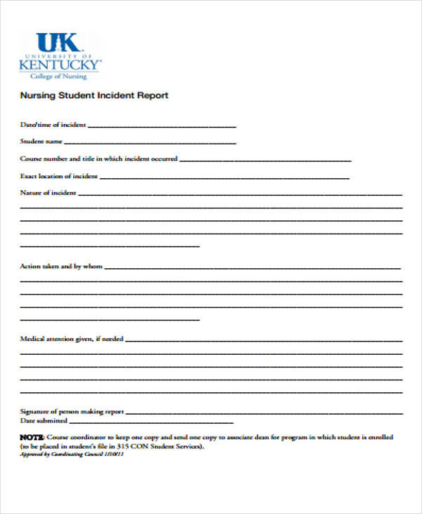 FREE 63 Incident Report Examples In MS Words PDF Pages