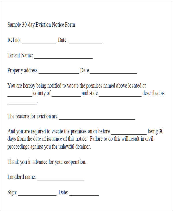 FREE 23 Eviction Notices In PDF MS Word