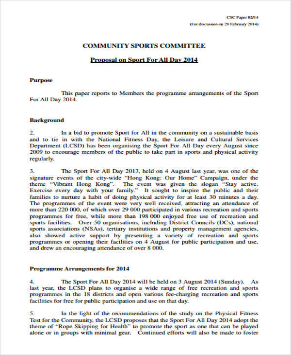 Sports Academy Proposal Format Ruang Ilmu
