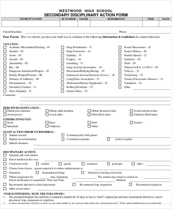FREE 38 Sample Action Forms In PDF