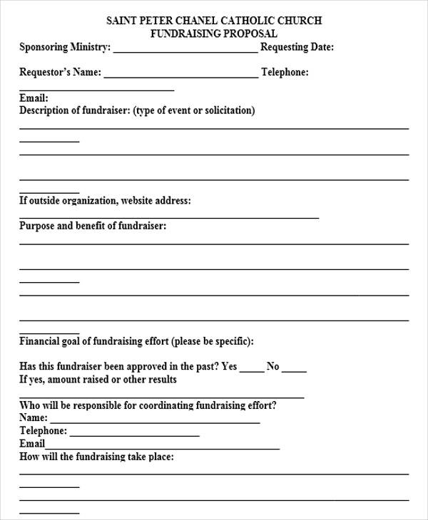 FREE 7 Fundraising Proposal Templates In Excel MS Word PDF