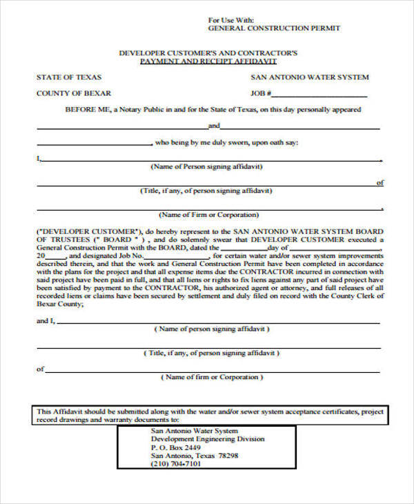 FREE 10 Contractor Receipt Templates In PDF MS Word Google Docs 