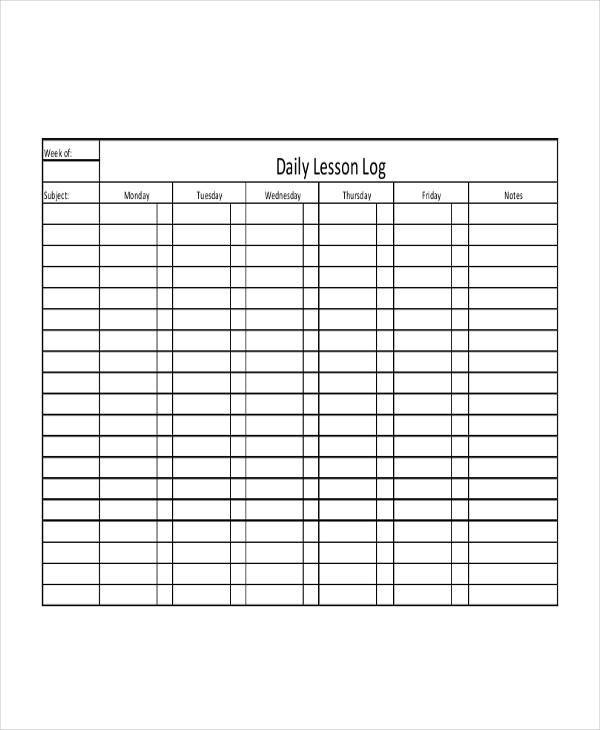 FREE 33 Log Templates In PDF