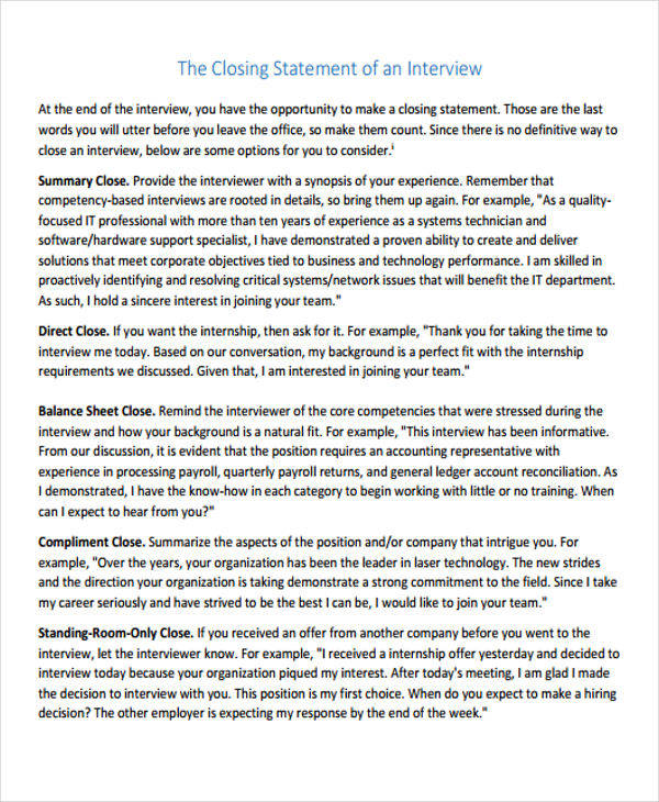 Closing Argument Debate Closing Statement Example 45B