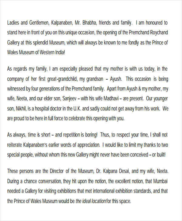 Welcome Speech Sample Best Of Document Template