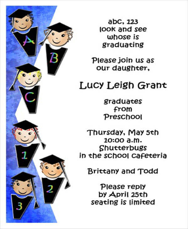 Free Printable Preschool Graduation Program Template Printable Templates