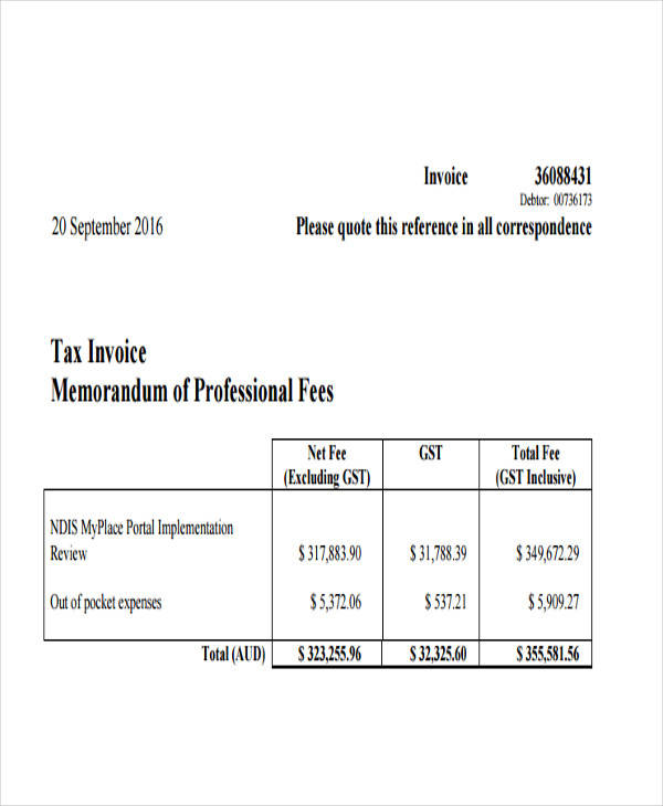 FREE 14 Professional Invoice Templates In MS Word PDF Excel