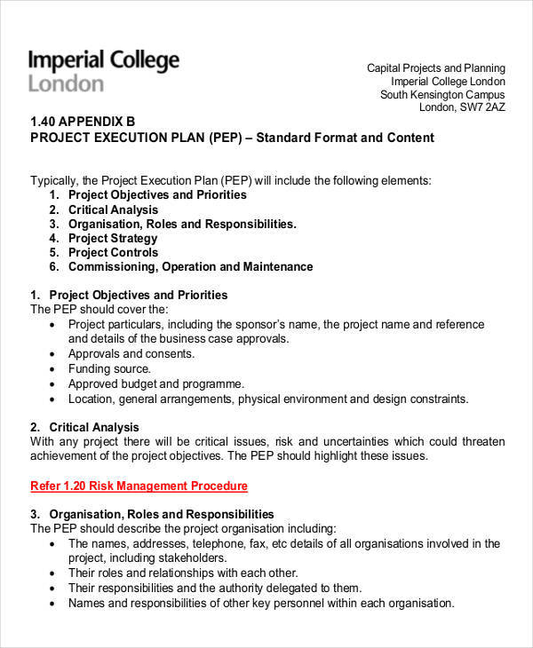 FREE 32 Sample Plan Templates In MS Word