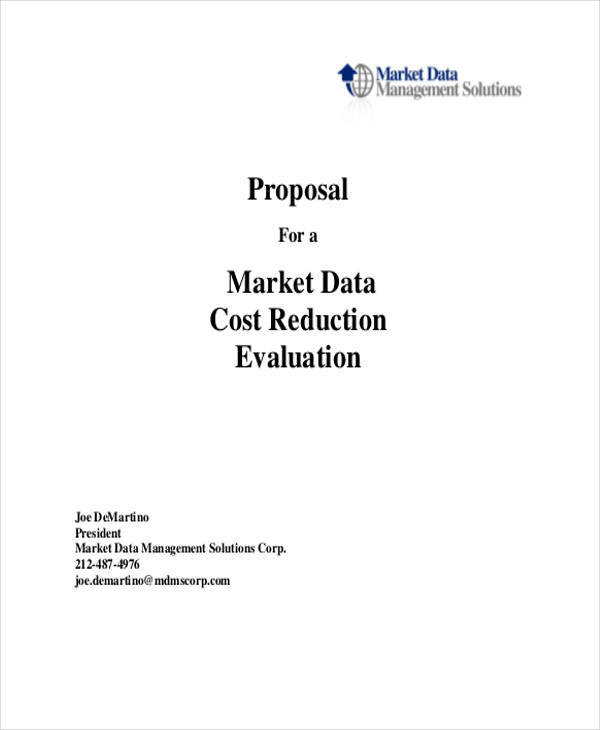 FREE 11 Cost Proposal Templates In Excel MS Word PDF Google Docs FREE 11 Cost Proposal Templates In Excel MS Word PDF Google Docs