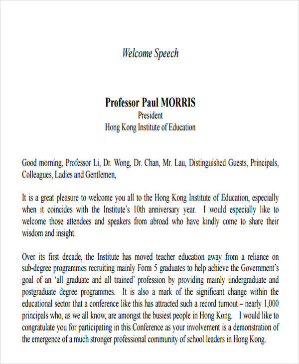 FREE 44 Speech Samples In PDF MS Word FREE 44 Speech Samples In PDF MS Word