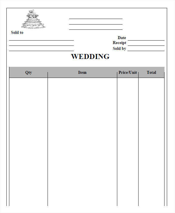 FREE 7 Photography Receipt Templates In MS Word PDF