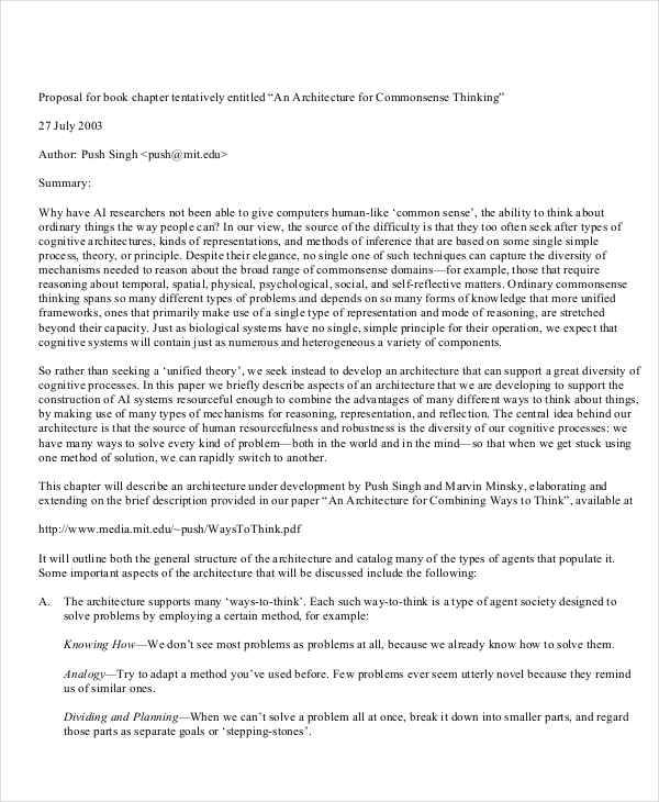 11 Book Proposal Templates Free Word Excel PDF Formats Samples 