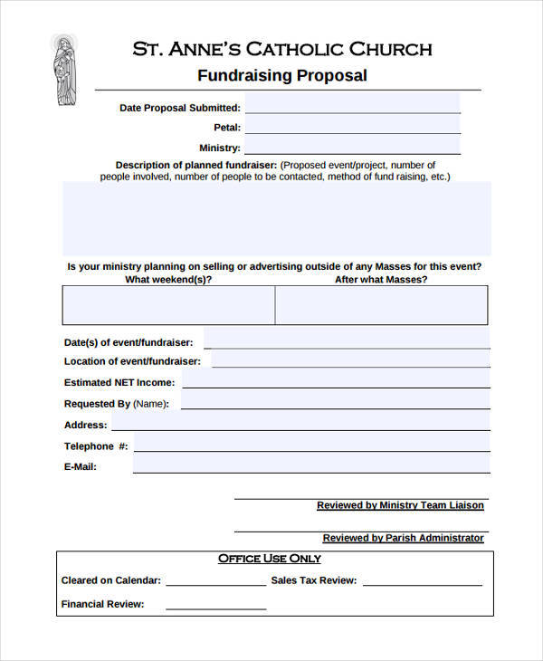 Church Funding Proposal Sample Master Of Template Document