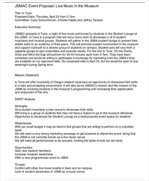 Art Project Proposal Sample Master Of Template Document Pharmakon Dergi
