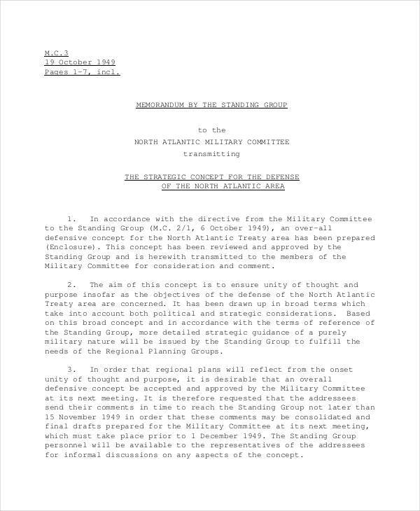 Release From Military Employer Memo