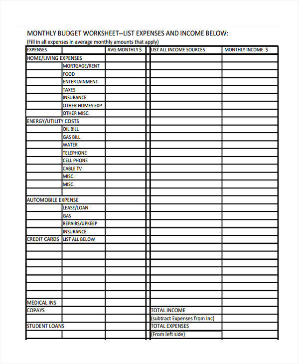 Grocery Shopping List Template Excel DocTemplates